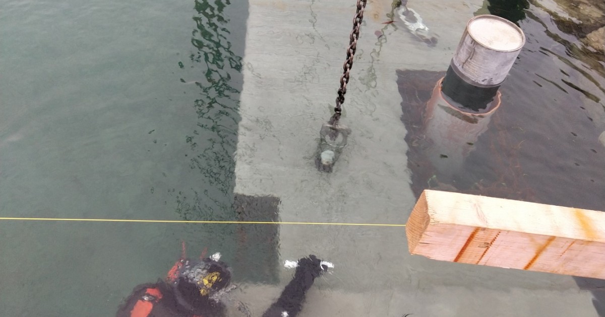 Port de Corsier - Travaux subaquatiques